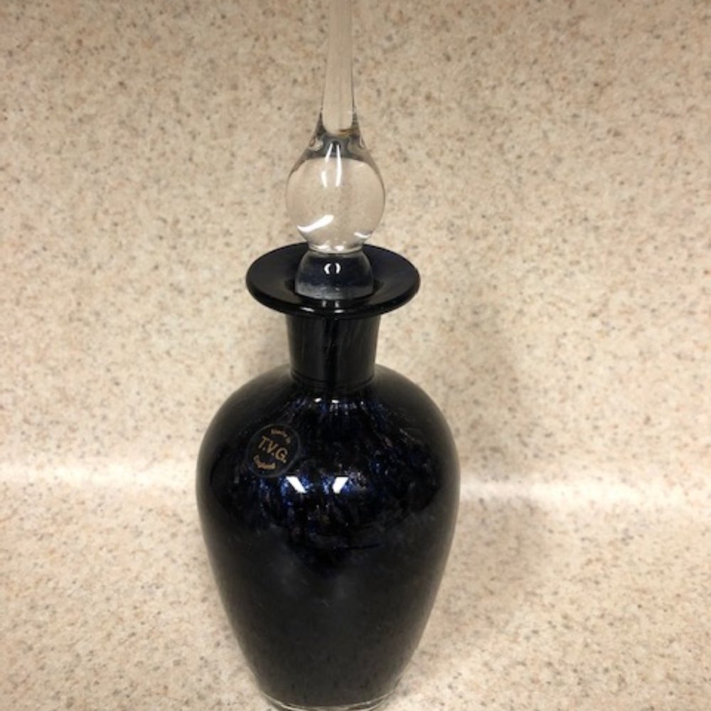 Tcg Hand Blown Perfume Bottle Signed/Made In Devon En… - Gem